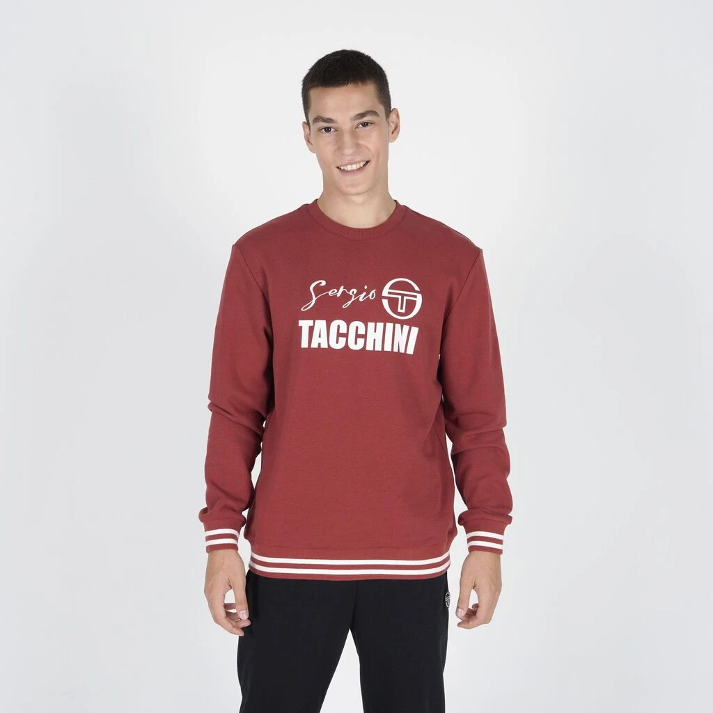 Sergio Tacchini Muški duks Johnny crewneck, Crveni