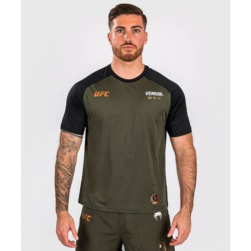 UFC Adrenaline by Venum Authentic Fight Week Kratki Rukav Dry Tech Majica Khaki/Bronza XXL