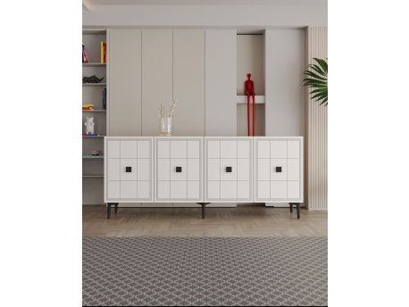 HANAH HOME Konzola Yuka 150 Sapphire Oak White
