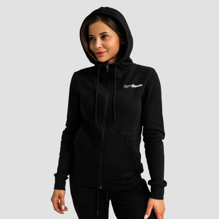 Ženska dukserica Limitless Zip Up Black - GymBeam