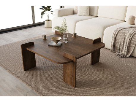 HANAH HOME Sto za dnevnu sobu Wood Walnut