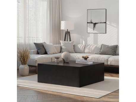 HANAH HOME Sto za dnevnu sobu Prizma Wood Black