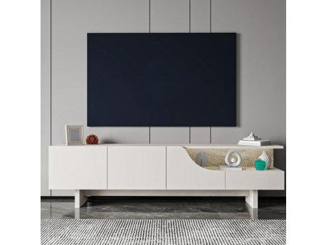 HANAH HOME TV polica Line Beige
