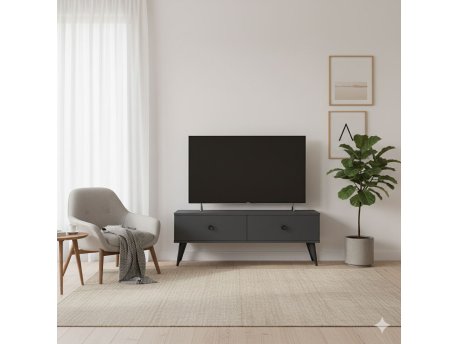 HANAH HOME TV polica Mona 120 Anthracite
