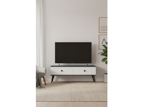 HANAH HOME TV polica Mona 120 Anthracite White