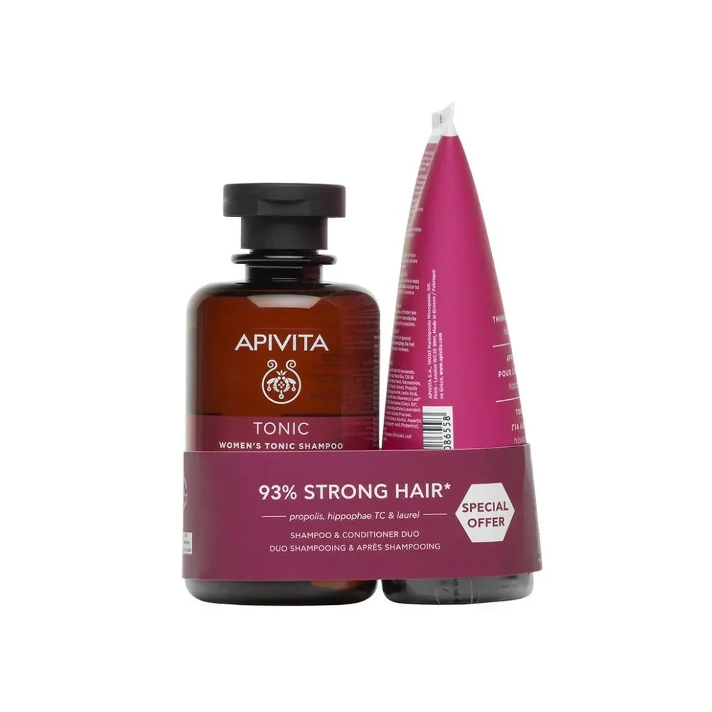 Apivita Set protiv opadanja kose Tonic Hairloss Šampon, 250 ml + Regenerator, 150 ml