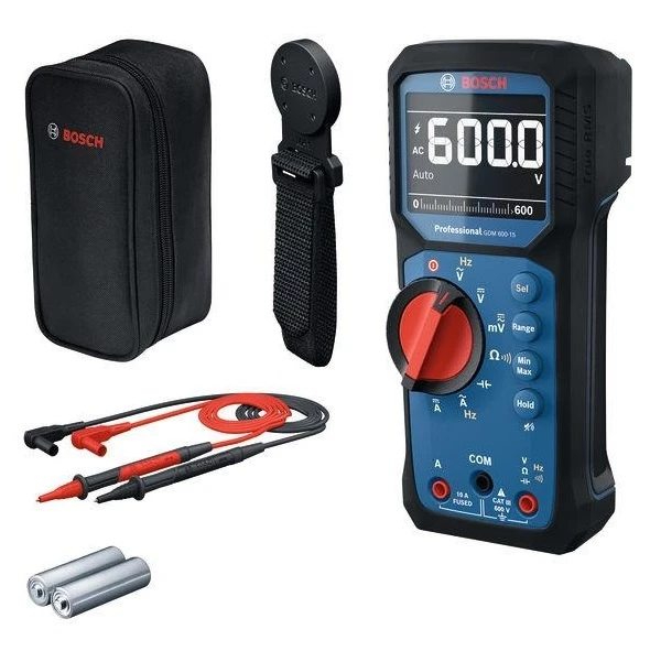 Bosch Digitalni multimetar GDM 600-15, 2x 1.5 V + Magnetni držač MH1 0601077301