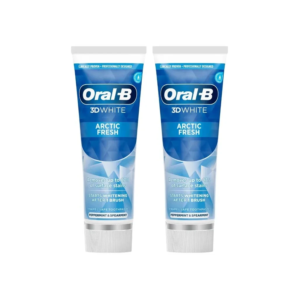 Oral-B Pasta za zube Pro 3D White Arctic Fresh, 2x75 ml