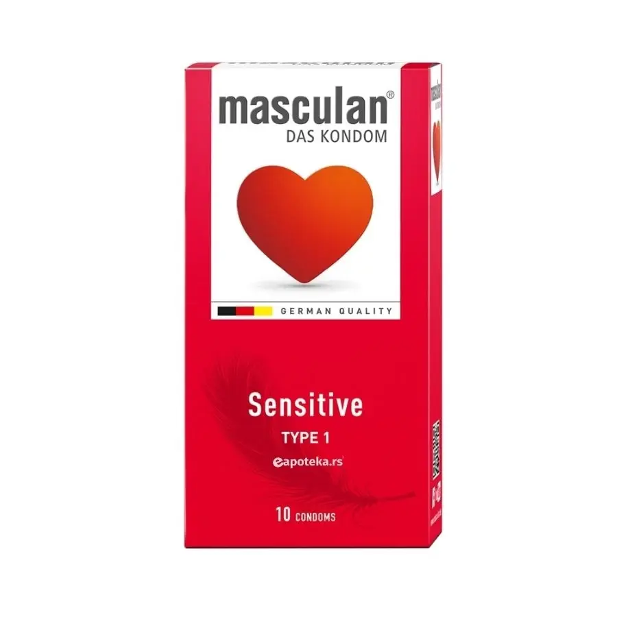 Masculan Prezervativi Type 1 Sensitive, 10 komada