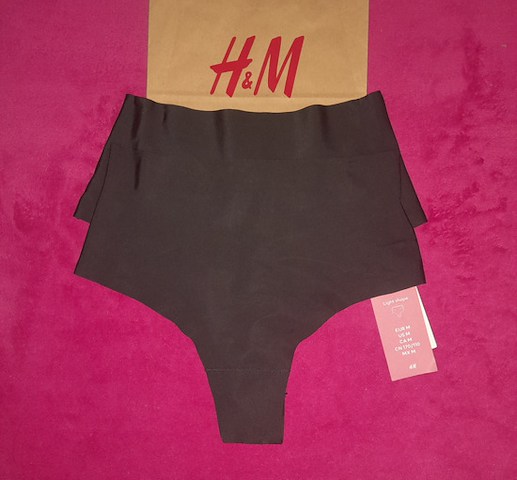 H&M 2kom crni light shape steznik NOVO!%