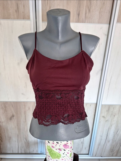 ❤️Valentines: Burgundy Cipkasti Top❤️
