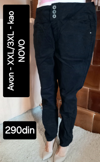 Avon pantalone crne ženske XXL - 3XL - kao NOVO