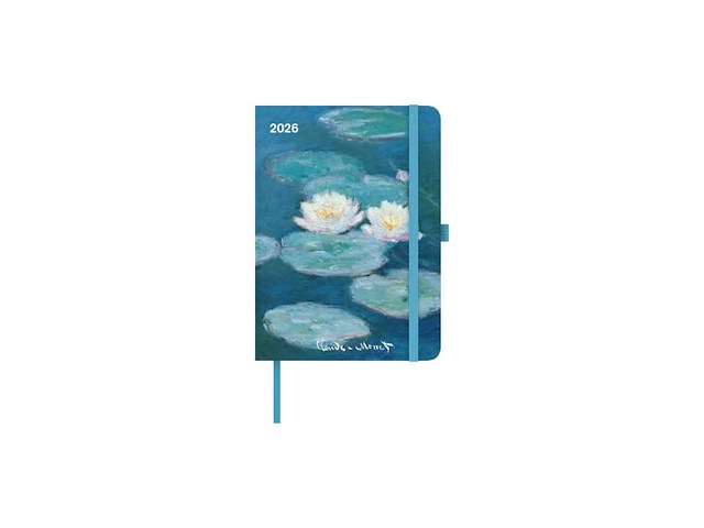Datumirana agenda 2026 - ArtDiary, Claude Monet, 16x22 cm