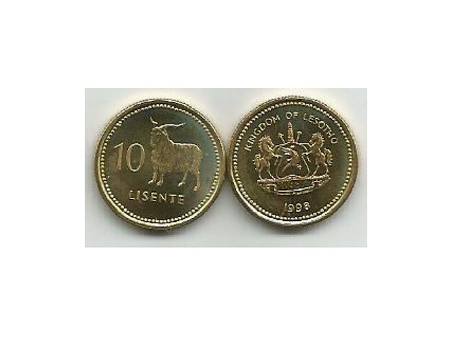 Lesotho 10 lisente 1998. KM#63 UNC