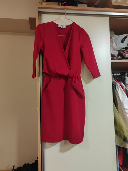 MORGAN DE TOI tamno crvena haljina