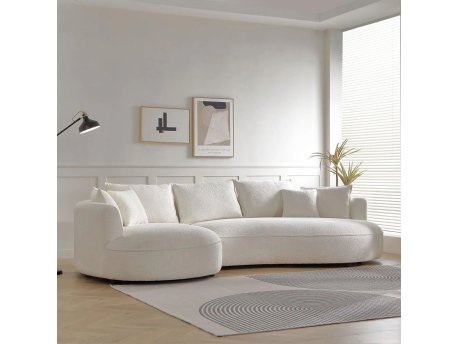 Atelier del Sofa Ugaona garnitura Venedik Left White