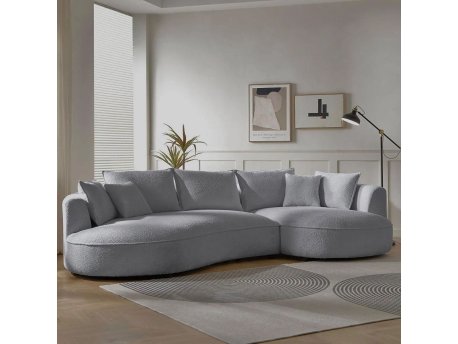 Atelier del Sofa Ugaona garnitura Venedik Right Grey