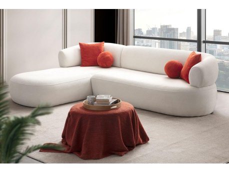 Atelier del Sofa Ugaona garnitura Roma Left White