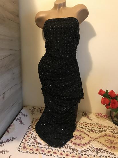 Nova Fashion top midi sa cirkonima haljina S/M