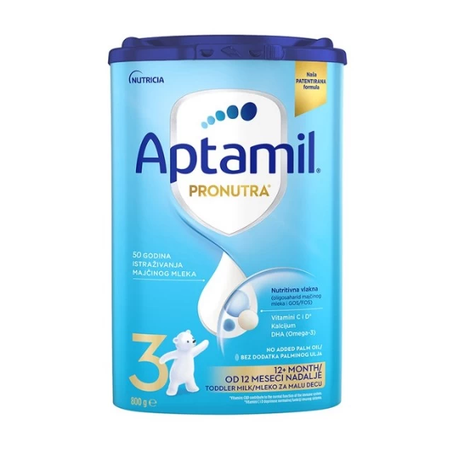APTAMIL PRONUTRA ADVANCE 3 800G
Opis
INFORMACIJE
NALOG
SERVIS
KORISNI LINKOVI