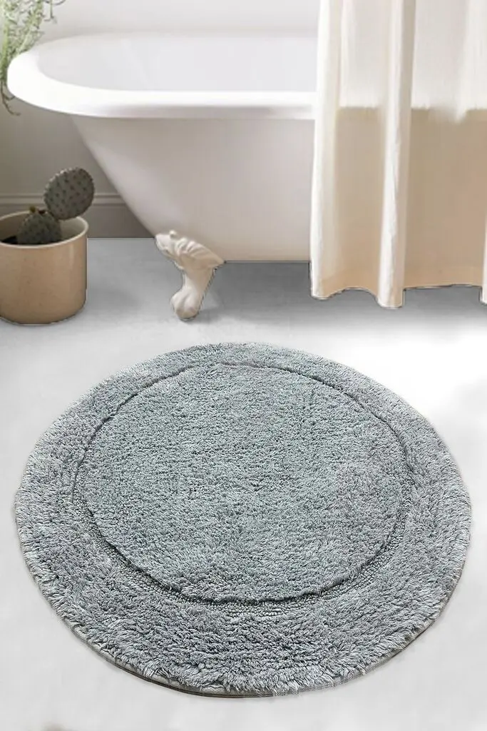 L'essentiel Maison Prostirka za kupatilo 90x90cm Siva