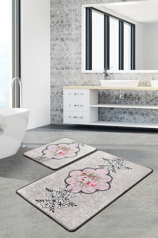 L'essentiel Maison Set 2 prostirke za kupatilo Šareni