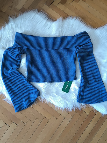 SHEIN Ženski rebrasti crop top ( sa etiketom )