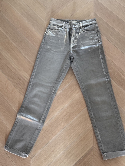 Zara silver jeans