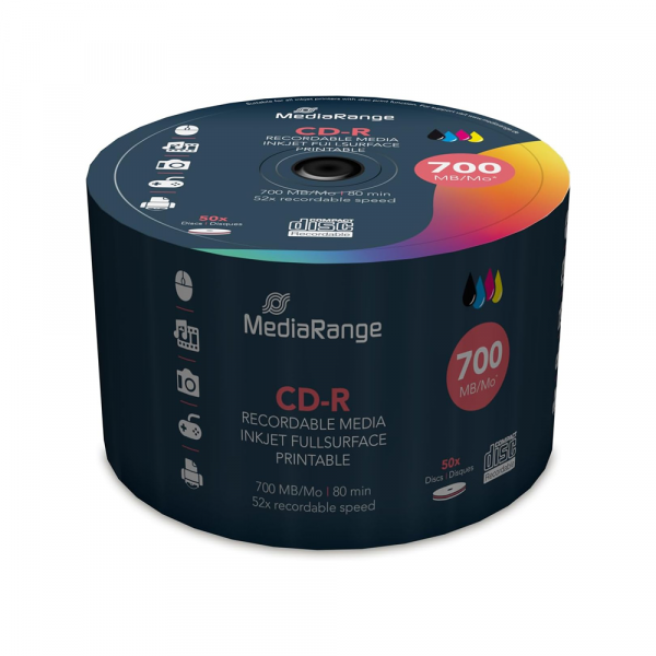 Mediarange CD-R Mediarange 50kom/pak Printable MR208