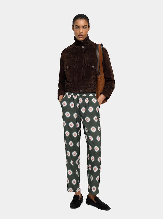 PRINTED LOOSE-FITTING TROUSERS