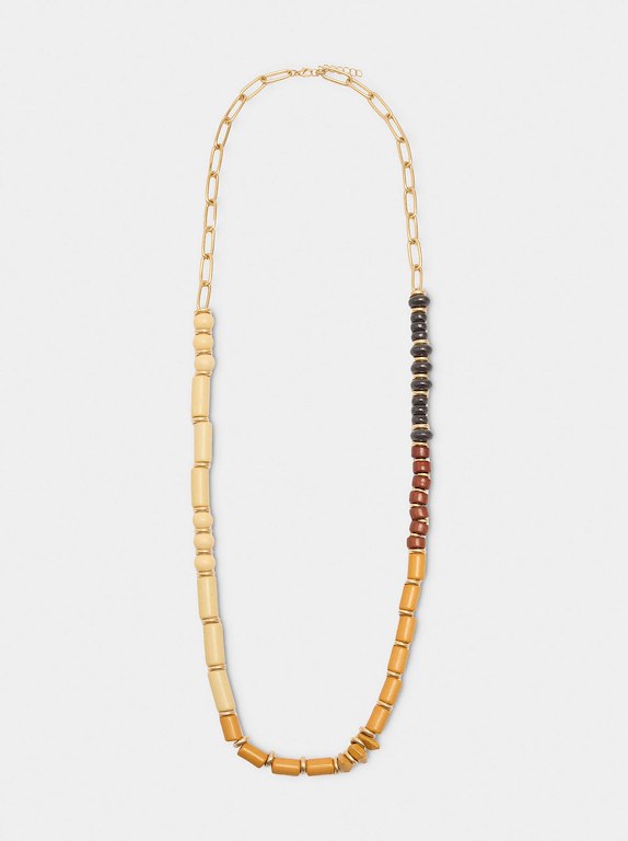 LONG BEADED NECKLACE