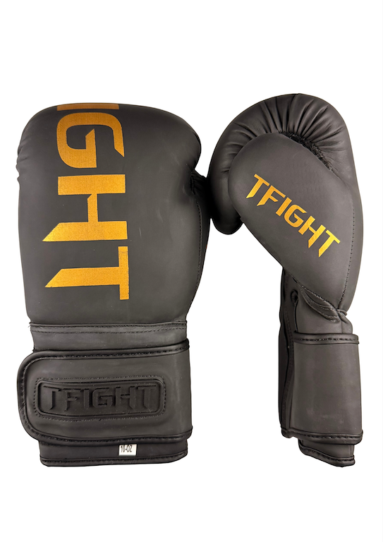 TFIGHT BLACKTECH MATE BLACK/GOLD BOXING GLOVES – RUKAVICE ZA BOKS