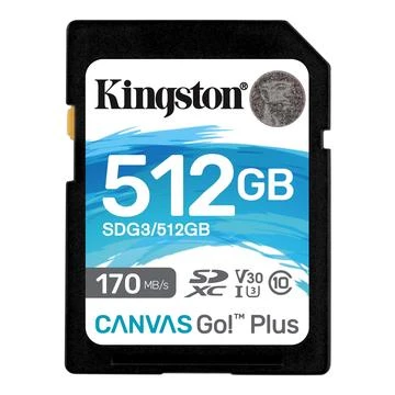 KINGSTON CANVAS GO! PLUS MICROSDXC MEMORY CARD SDG3/512GB