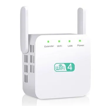 WD-611U 300MBPS WIFI EXTENDER WITH DUAL ANTENNAS - EU PLUG - WHITE