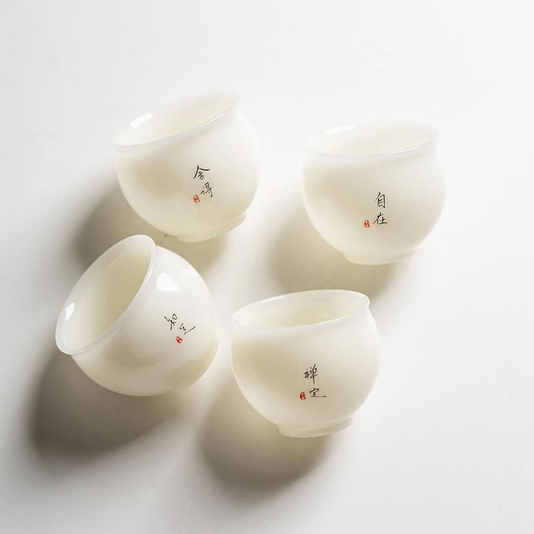 [Spring Special]The "Four States of Calm" Collection PuYu (璞玉) Blanc de Chine Masterpiece Series Two Cup Gift Set