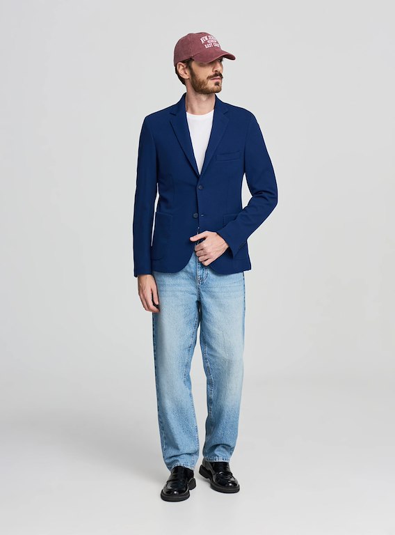 Jakna u jednoj boji Indigo