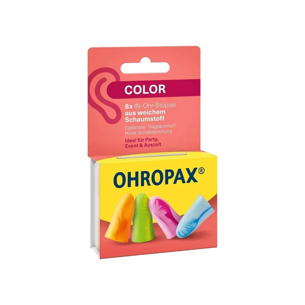 Ohropax Čepići za uši Color, 8 komada