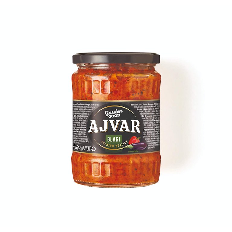 Garden good ajvar blagi premium 550g garden good