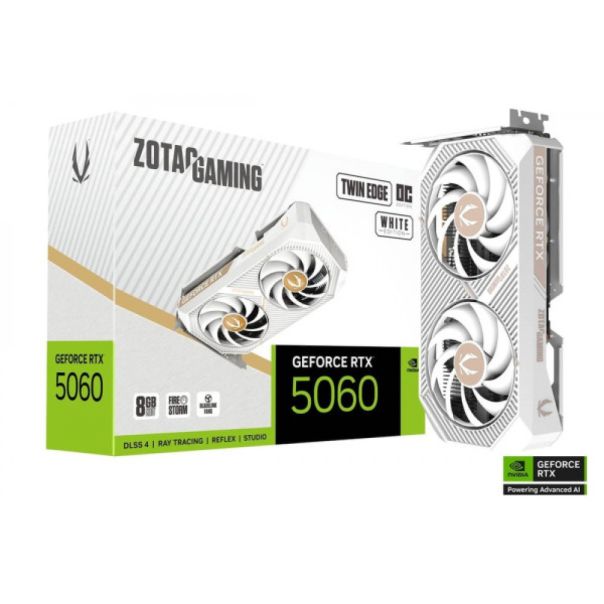 ZOTAC SVGA RTX 5060 Twin Edge OC 8GB GDDR7 White Edition, ZT-B50600Q-10M
