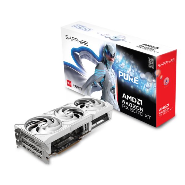 SAPPHIRE AMD Radeon PURE RX 9070 XT GAMING OC GDDR6 256 bit bela