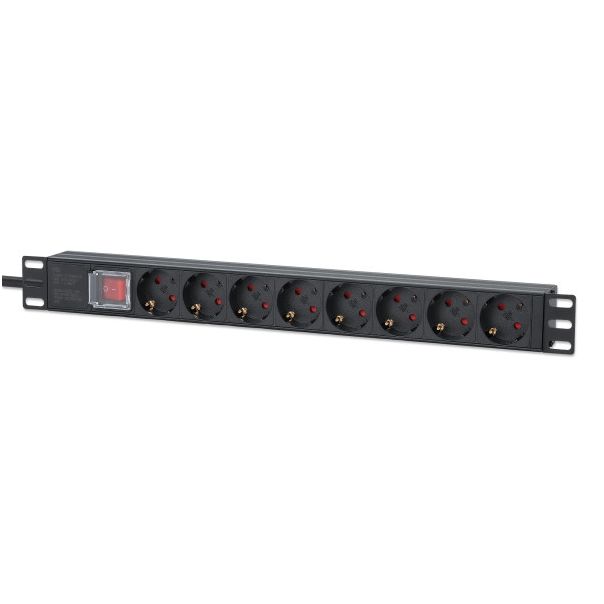INTELLINET PDU kabl 715126 19"/1U sa 8 utičnica/prekidač/2m