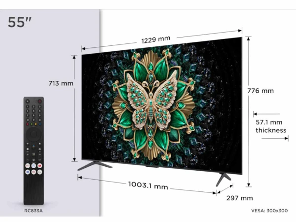Televizor TCL 55C6KMiniLED-QLED554K UHD144HzGoogle TVcrna ( 55C6K )