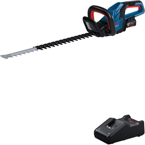 Akumulatorske makaze za živu ogradu Bosch GHE 18V-60 Professional; 1 x GBA 18V 4,0Ah + punjač (06008C9001)