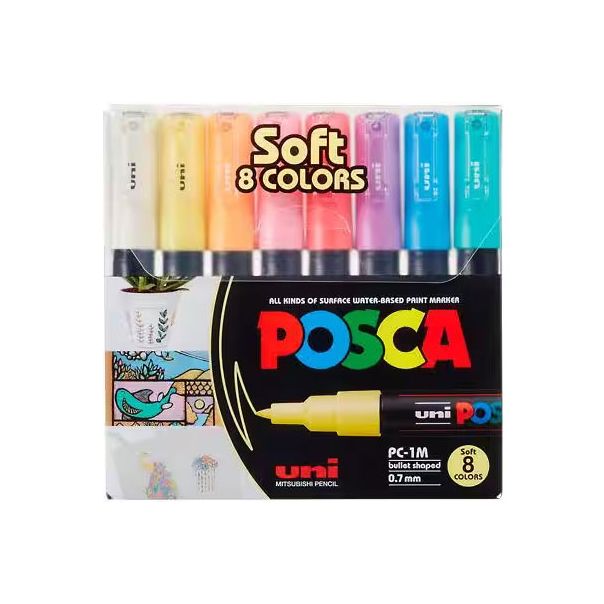 Posca set markera PC-1m 8/1