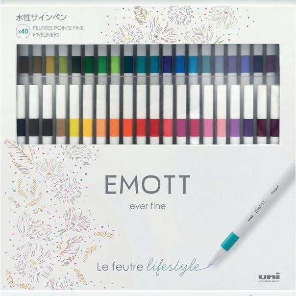 Uni Fineliner Emott set 40/1 0,4