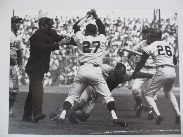 Fotografija Baseball match tuča Giants-Dodgers 1965.