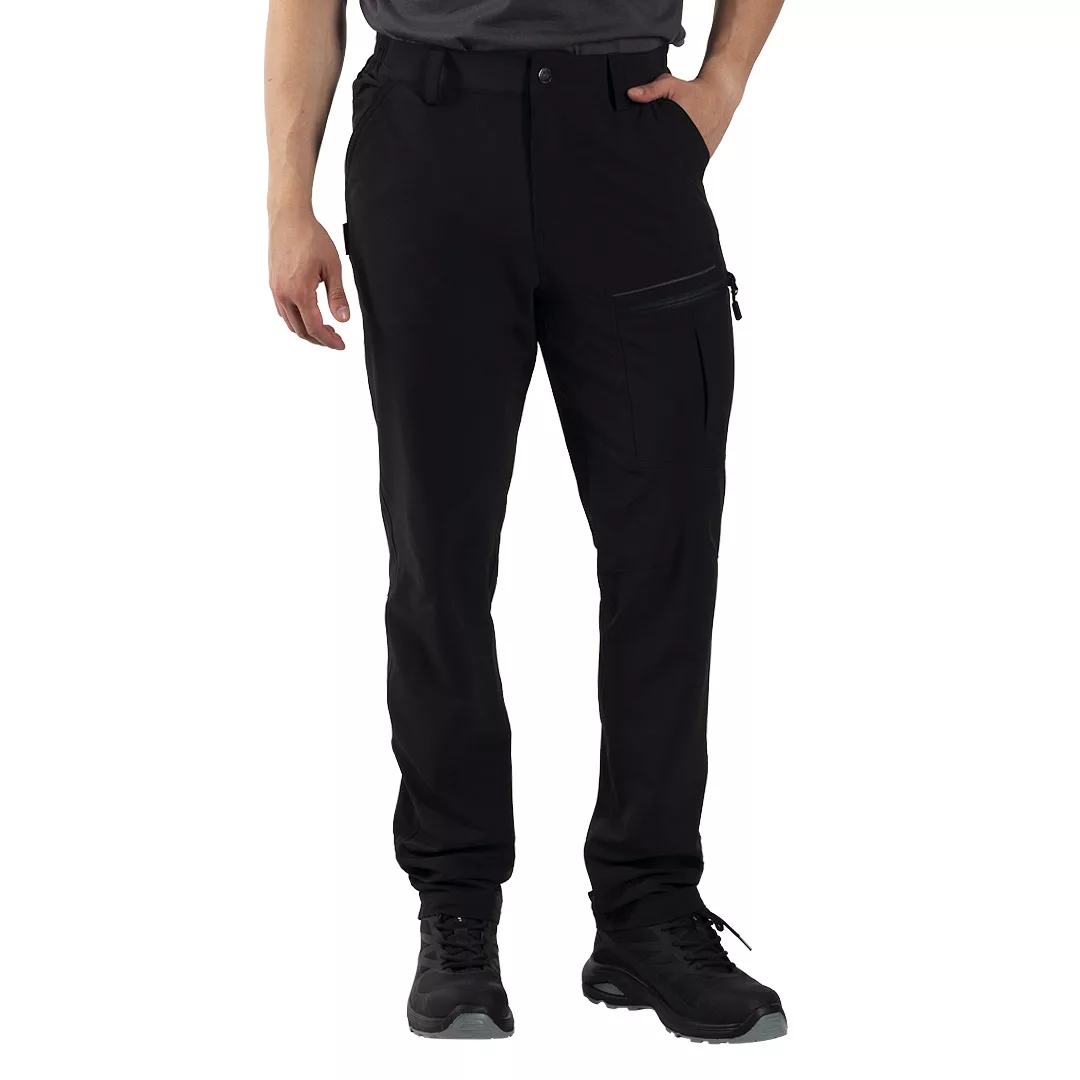PANTHER TRACK PANTS, funkcionalne pantalone sa elastinom, crna
