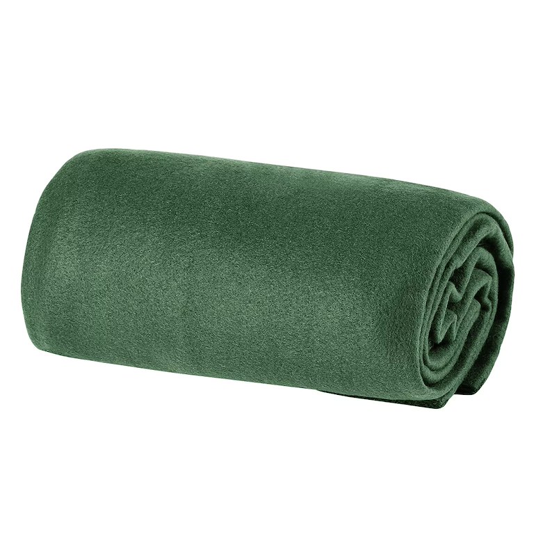 BLANKET FLAT, ćebence od brušenog polara, 180 g/m2, tamno zeleno