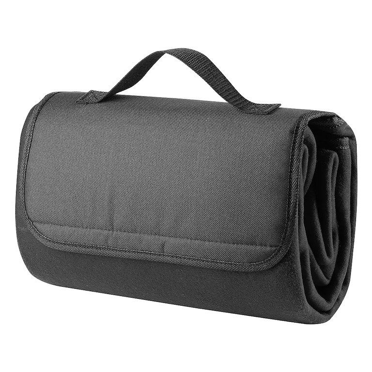 BLANKET SQUARE, vodootporno ćebence od brušenog polara, 180 g/m2, crno