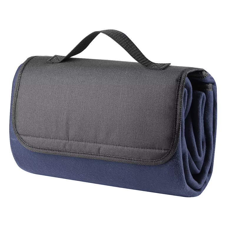 BLANKET SQUARE, vodootporno ćebence od brušenog polara, 180 g/m2, plavo